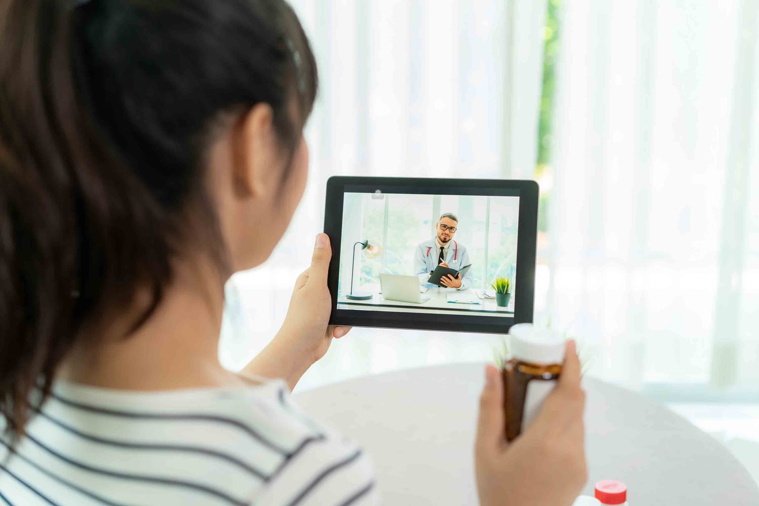 Un conseil médical en téléconsultation